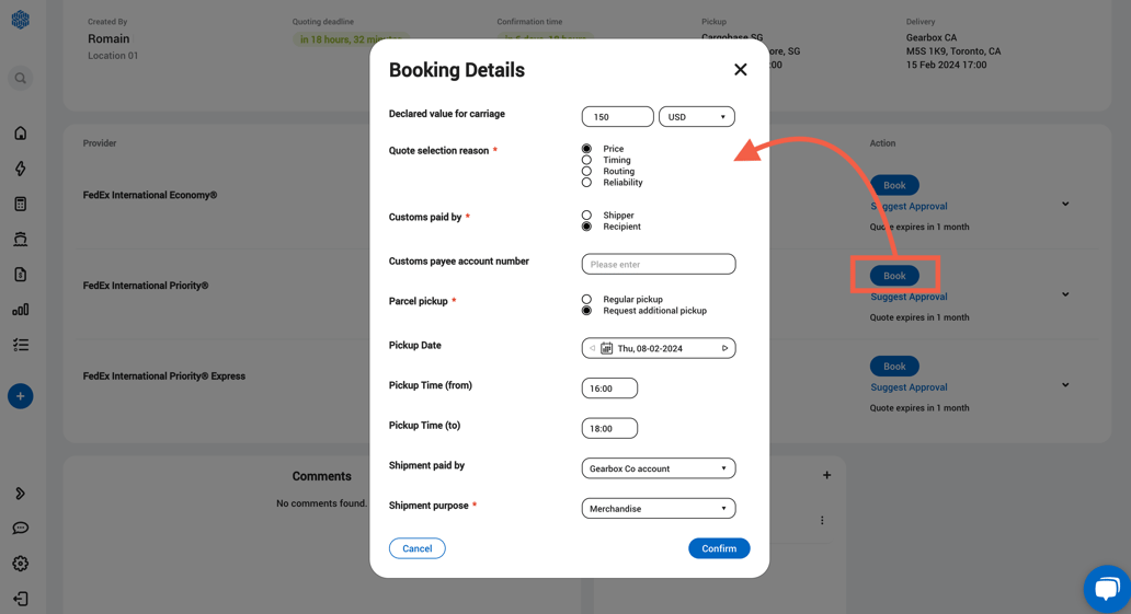 How to create parcel shipments?