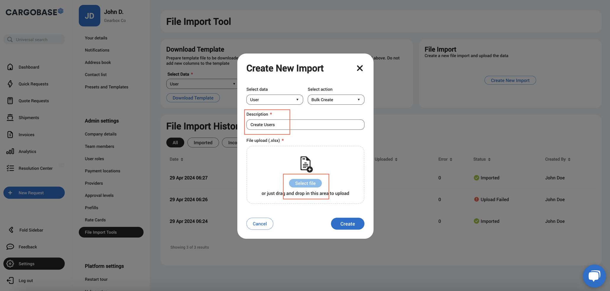 File Import Tool