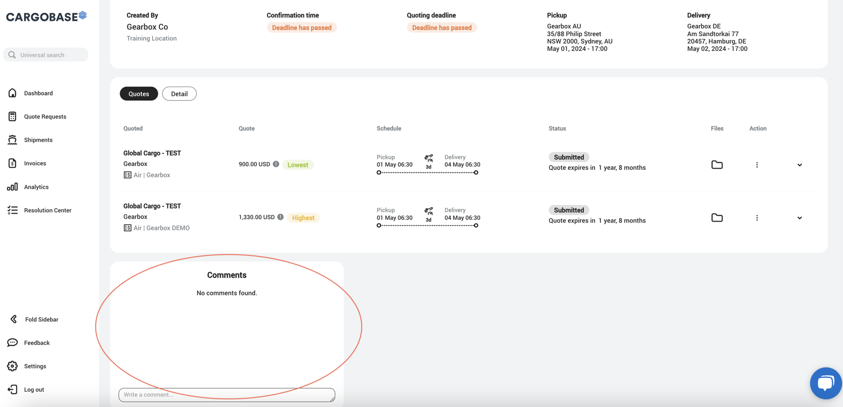 How to check Quote Requests?