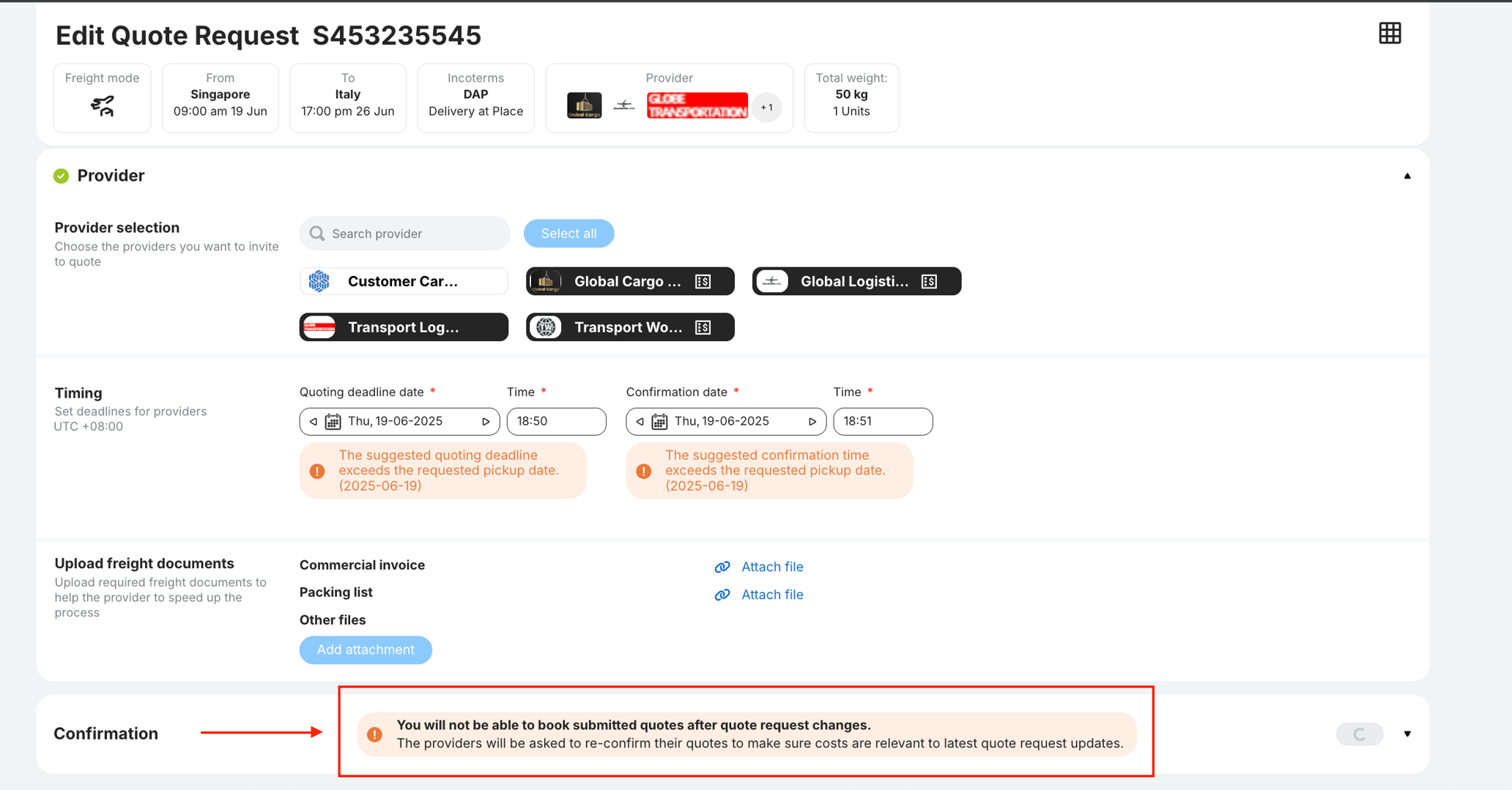 What does 'Confirmation Requested' mean?