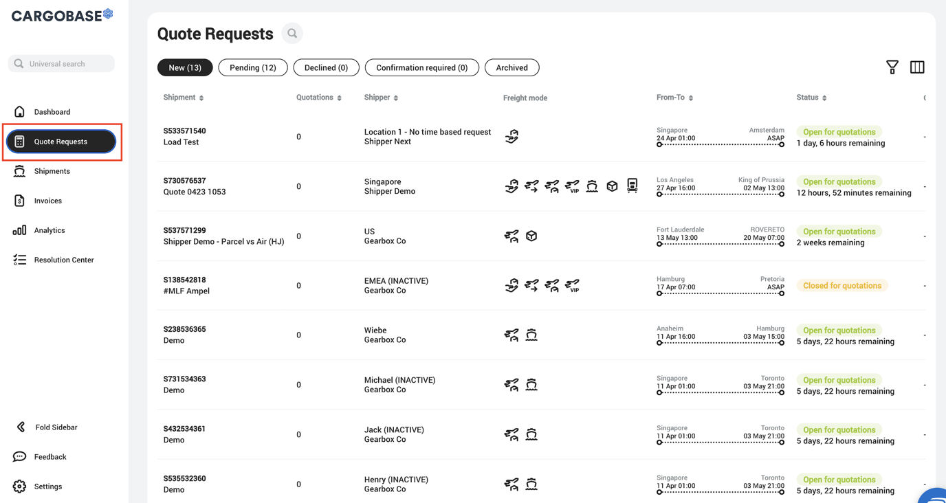 How to check Quote Requests?