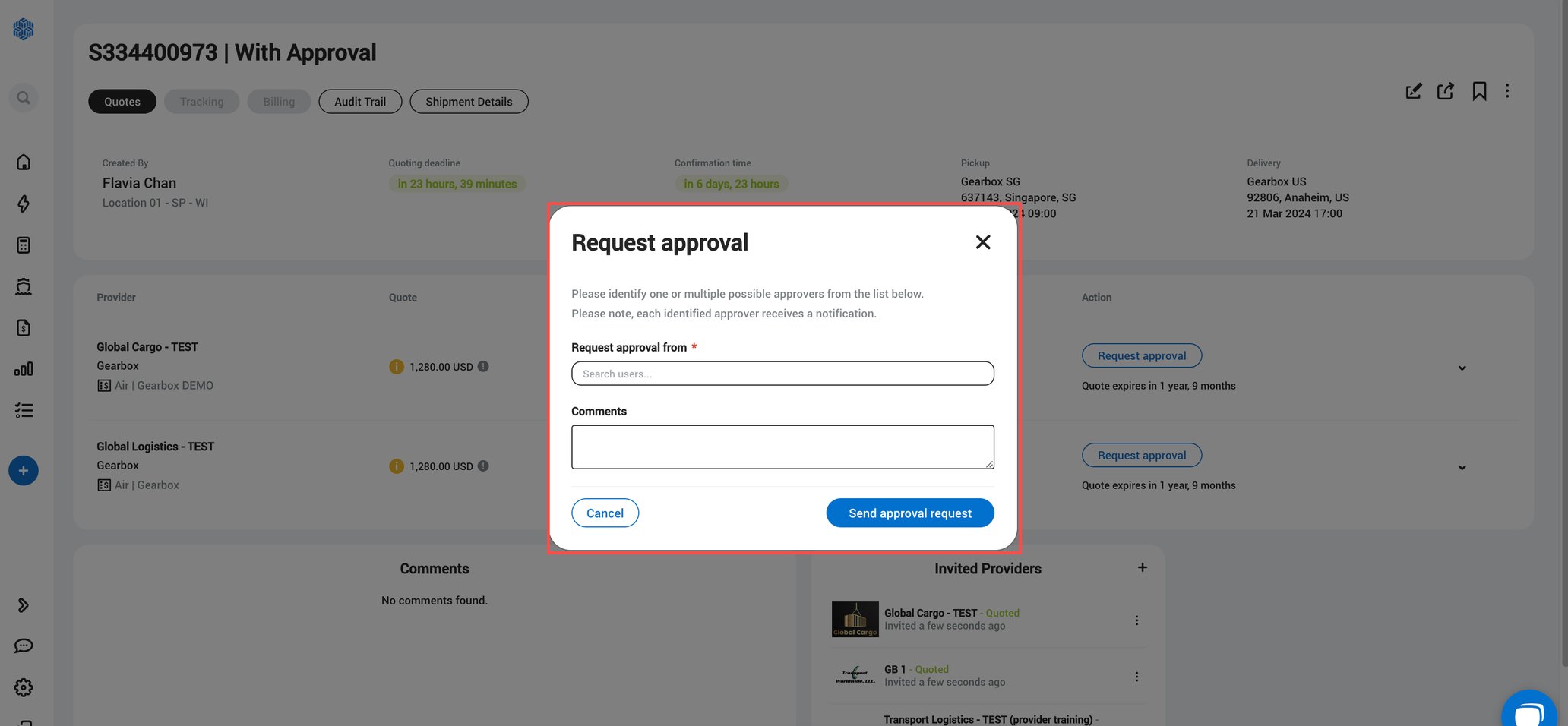 How to book a shipment?