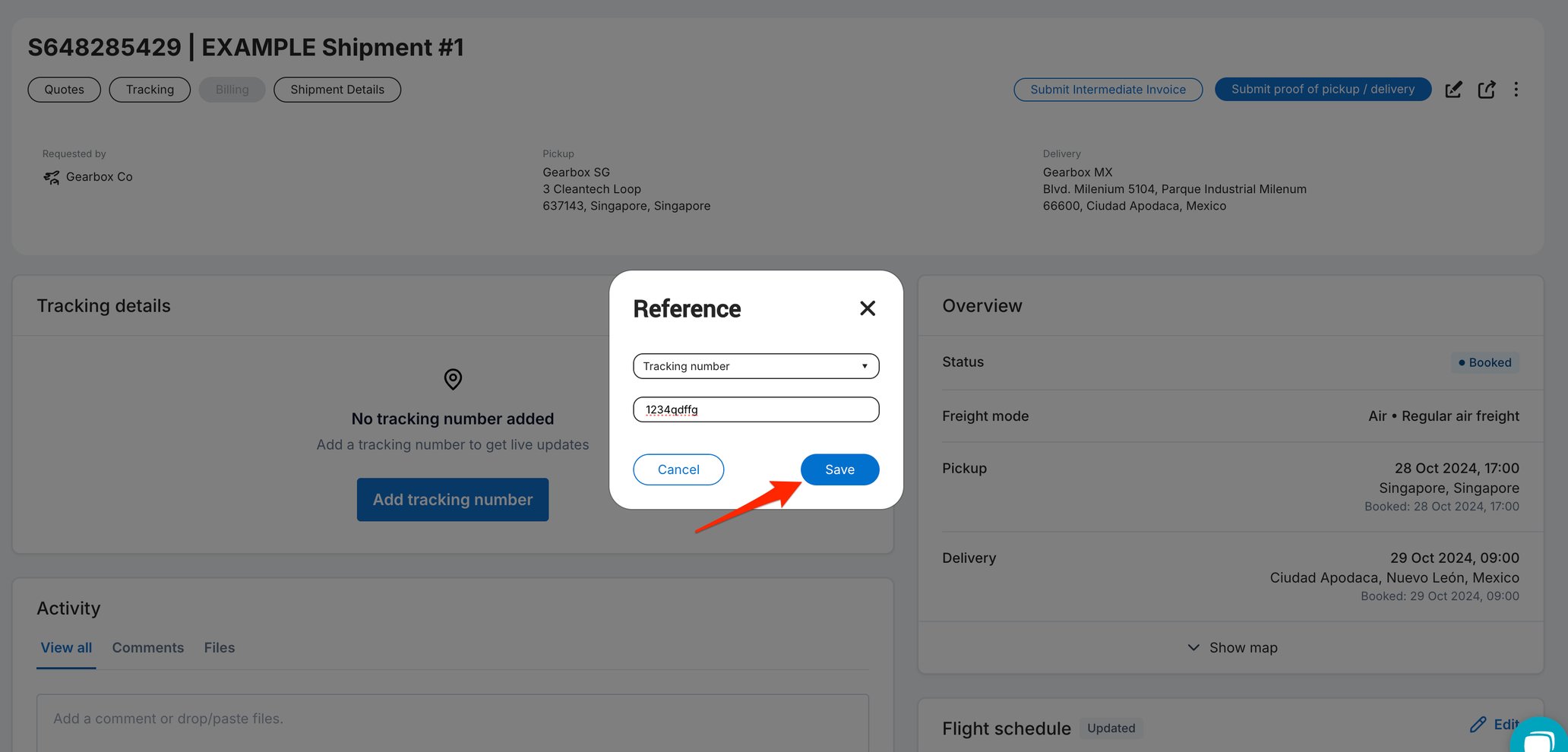 How to update Tracking References?